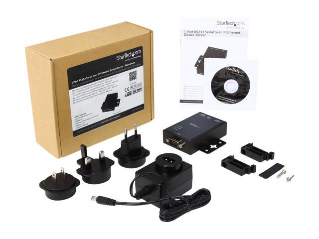 StarTech.com NETRS2321P 1 Port RS232 Serial to IP Ethernet Converter ...