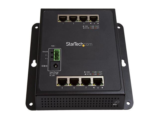 StarTech IES81GW StarTech.com Gigabit Ethernet Switch - 8 port - Wall ...