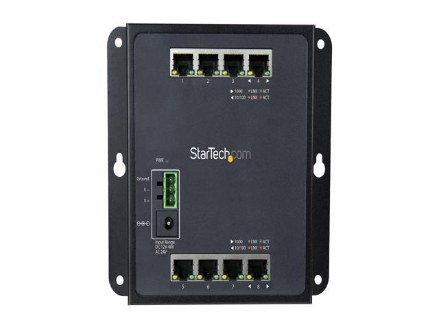 StarTech IES81GW StarTech.com Gigabit Ethernet Switch - 8 port - Wall ...