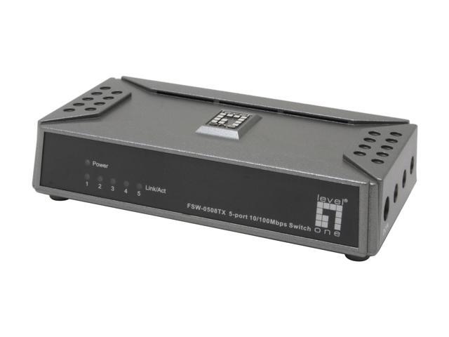 LevelOne FSW-0508TX 5 Port Mini Ethernet Switch - Newegg.com