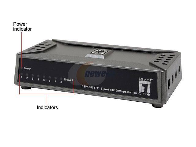 LevelOne FSW-0808TX 8 Port Mini Ethernet Switch - Newegg.com