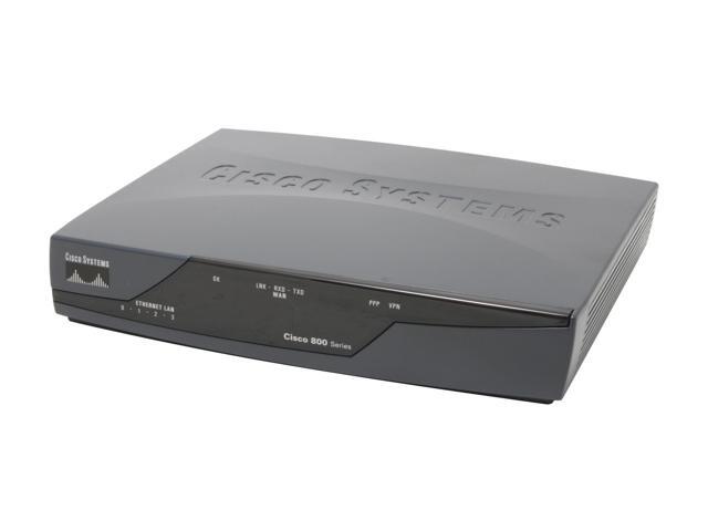 CISCO CISCO871-SEC-K9 10/100Mbps Dual Ethernet Security Router Bundle ...