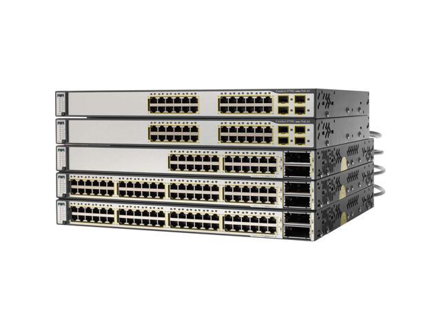 CISCO Catalyst 3750 WS-C3750G-12S-S 10/100/1000Mbps Switch 12 SFP-based ...