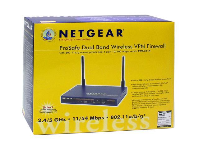 NETGEAR FWAG114 VPN Wireless Firewall w/4 Port 10/100M Switch - Newegg.com