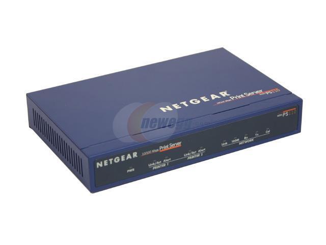 Open Box: NETGEAR PS110 Print Server w/ 2 Parallel Ports - Newegg.com