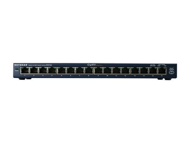 NETGEAR GS116NA ProSafe Gigabit Desktop Switch with Jumbo Frame Support ...