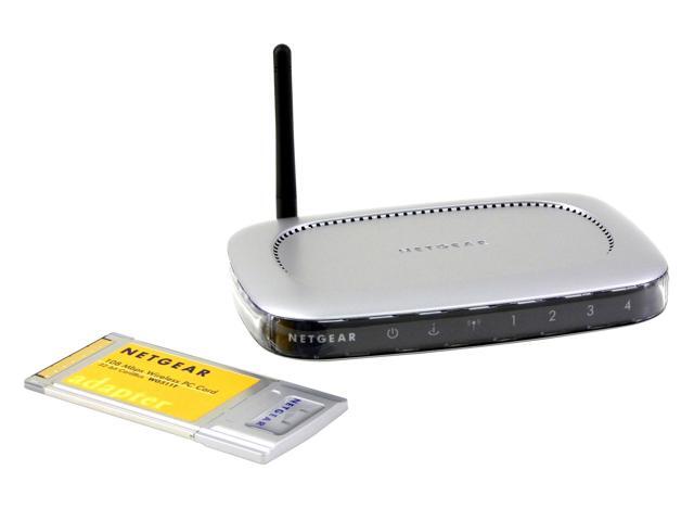 NETGEAR WGTB511T Wireless Firewall Router and Wireless PC Card Kit ...