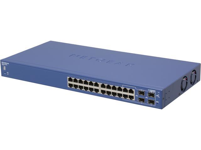 Open Box: NETGEAR ProSafe GS724TS-100NAS 24-Port Gigabit Stackable ...