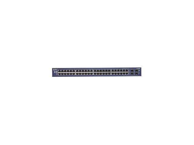 NETGEAR 48 Port Stackable Gigabit Smart Switch w/ 2 Combo + 4 SFP ports ...