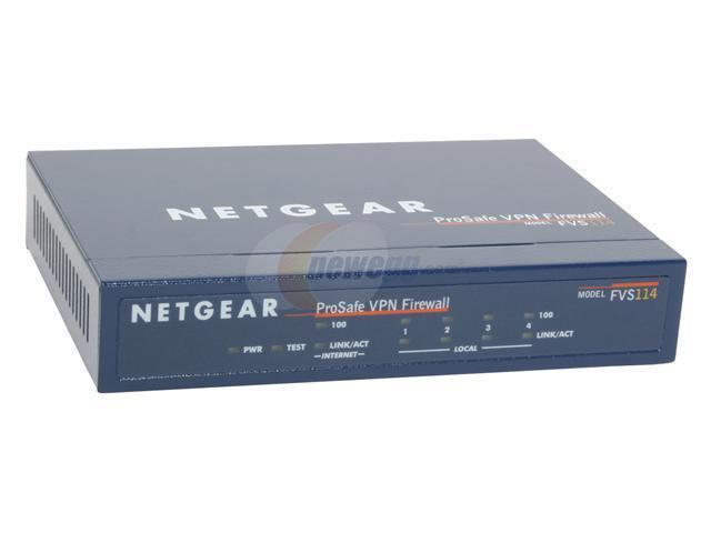 NETGEAR Fvs114 VPN Wired VPN Firewall 8 with 4-Port 10/100 Mbps Switch ...