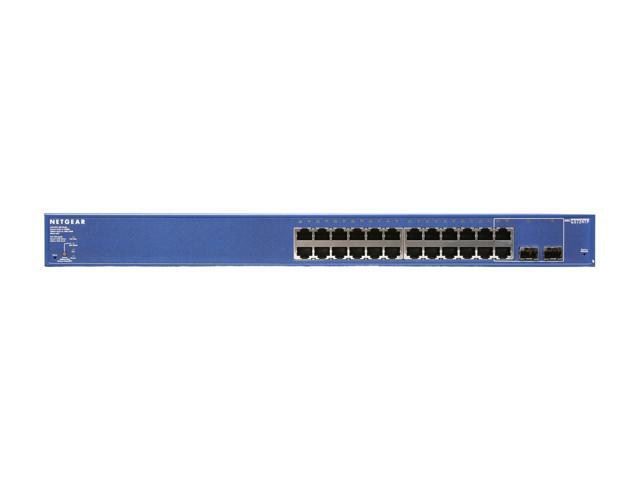 NETGEAR 24 Port PoE Gigabit Smart Switch w/ 2 Combo ports - Lifetime ...