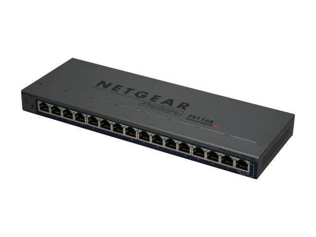 NETGEAR 16 Port 10/100 Unmanaged Plus Business-Class Desktop Switch ...
