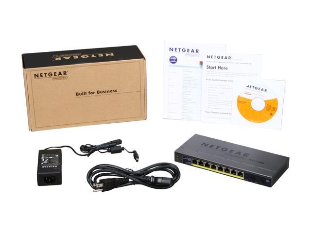 NETGEAR 8 Port PoE Gigabit Smart Switch + 2 SFP Ports - Lifetime ...