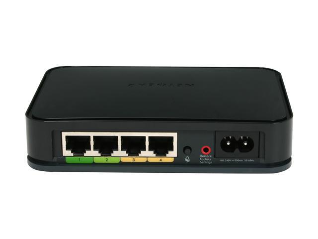 NETGEAR XAV1004-100NAS Powerline AV Adapter and Ethernet Switch ...