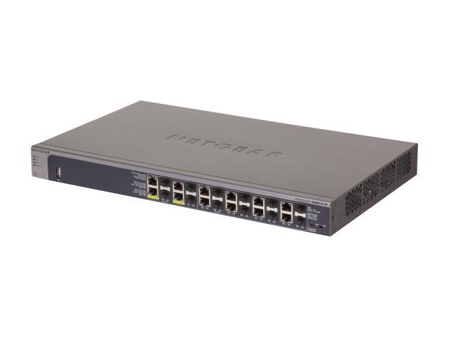 Open Box: NETGEAR ProSAFE 12-Port Gigabit Managed Switch Layer 2+ With ...