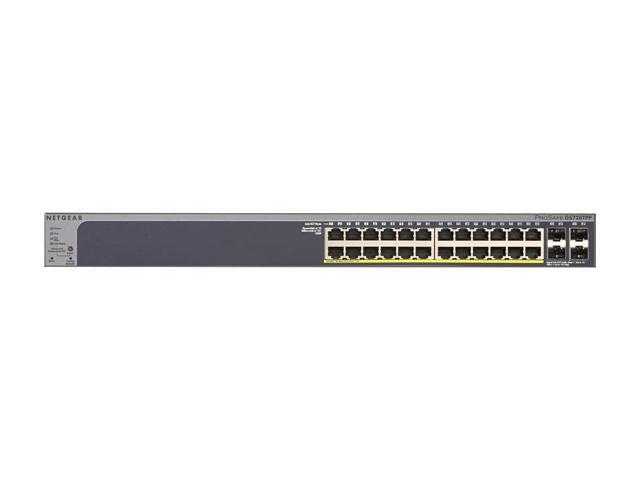 NETGEAR ProSAFE 24-Port Gigabit PoE+ Smart Managed Switch 384w ...