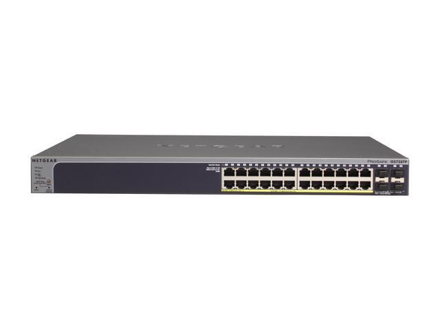 NETGEAR ProSAFE 24-Port Gigabit PoE Smart Managed Switch with 8 PoE+ ...