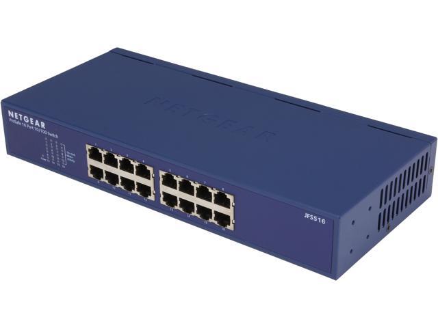 NETGEAR ProSAFE 16-Port Fast Ethernet Rackmount Switch (JFS516 ...