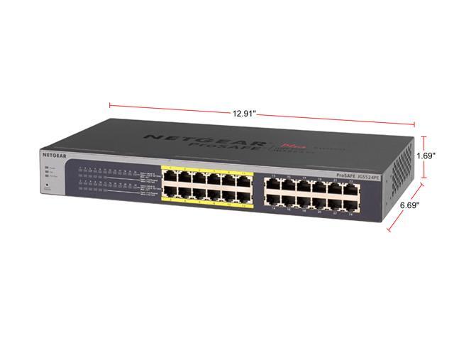 Open Box: NETGEAR ProSAFE 24-Port Gigabit PoE Web Managed (Plus) Switch ...