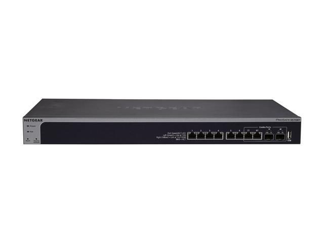 Open Box: NETGEAR ProSAFE XS708T 8-Port 10-Gigabit Ethernet Smart ...
