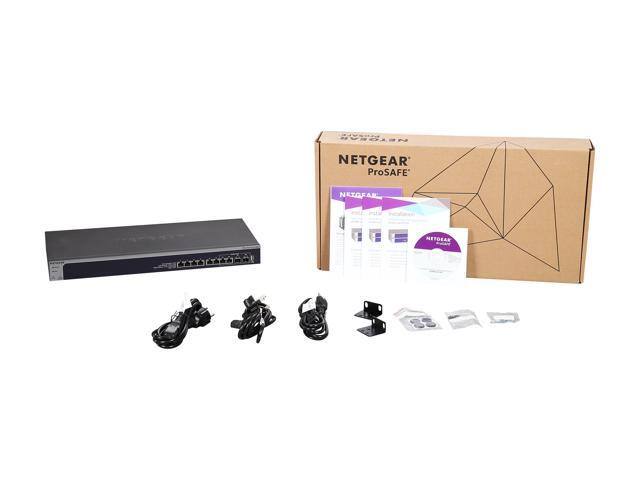 Open Box: NETGEAR ProSAFE XS708T 8-Port 10-Gigabit Ethernet Smart ...