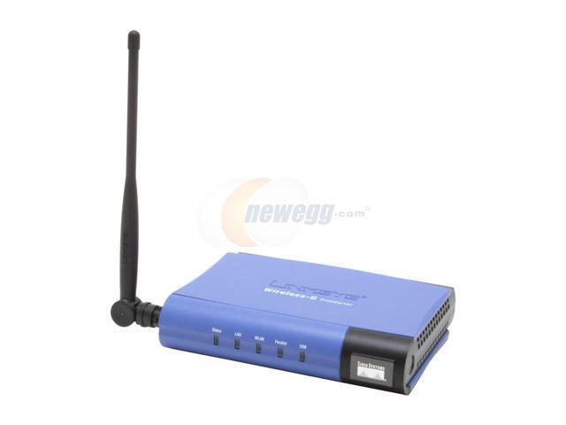 LINKSYS WPS54GU2-BP Wireless-G Print Server - Newegg.com