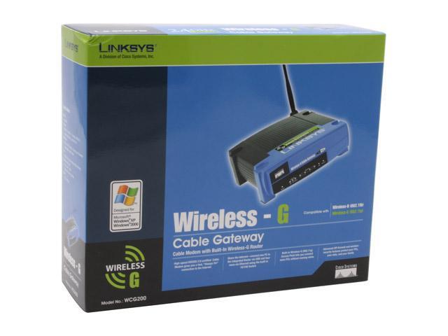 Linksys WCG200 Wireless-G Cable Gateway - Newegg.com
