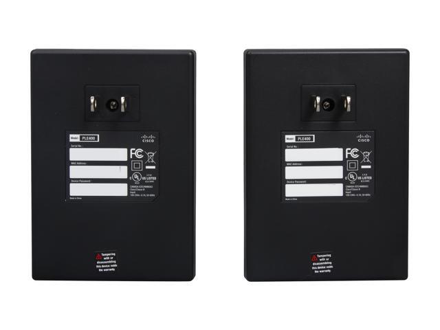 LINKSYS PLEK400-NP Powerline AV200 1-Port Network Adapter Kit, Up to ...