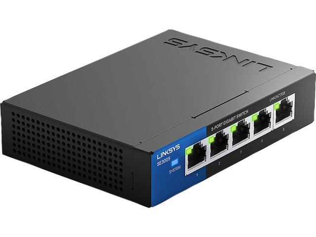 Linksys 5-Port Gigabit Ethernet Switch (SE3005) - Newegg.com