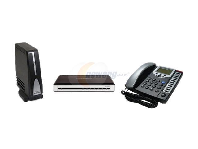 D-Link DVX-2000MS-5P VoiceCenter Multiline IP Phone System, 5-Phone Kit ...