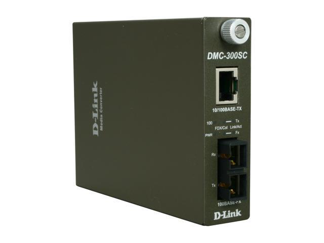 D-Link DMC-300SC 100BASE-TX to 100BASE-FX Multimode SC Media Converter - Newegg.com