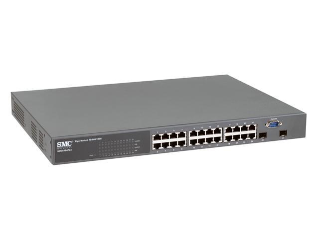SMC LG-ERICSSON SMC8124PL2 Managed Switch with PoE, IP Clustering and 2 ...