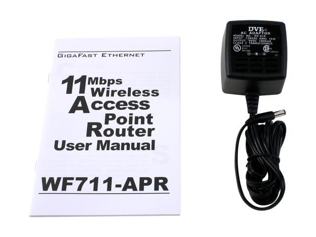 GIGAFAST WF711-APR 11Mbps Wireless Access Point Router - Newegg.com