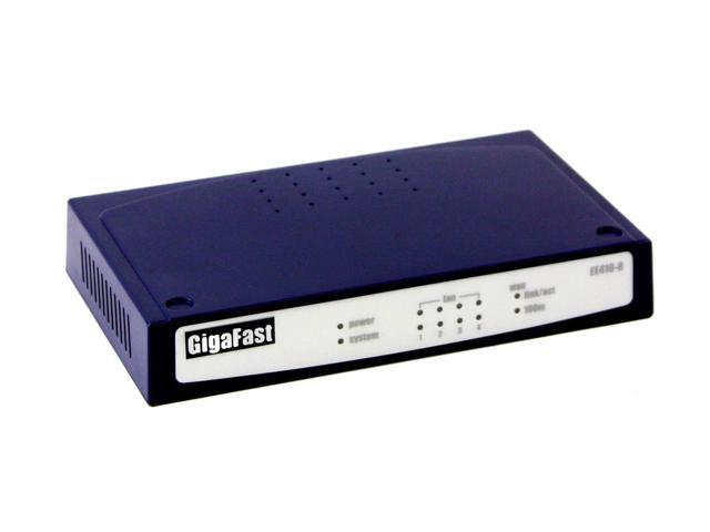 GIGAFAST EE410-R 10/100Mbps Cable/DSL/Ethernet Broadband Router ...