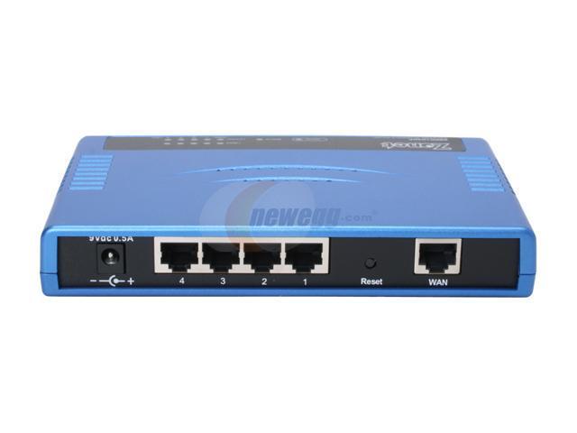 Zonet ZSR0104CP 10/100Mbps Cable/DSL Broadband Router with Ports Switch ...