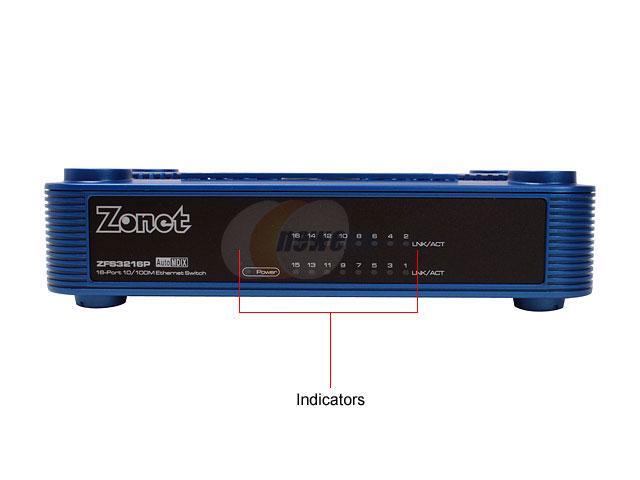 Zonet ZFS3216P 16-Port Ethernet Switch - Newegg.com