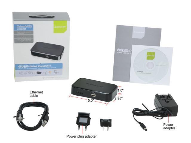 IOGEAR GUIP204 4-Port USB Net ShareStation - Newegg.com