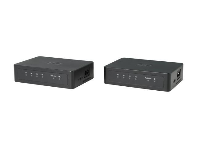 Western Digital WD Livewire Powerline AV Network Kit WDBABY0000NBK-NESN ...