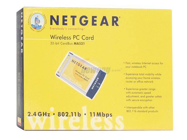 NETGEAR MA521 802.11b Wireless PC Card - Newegg.com