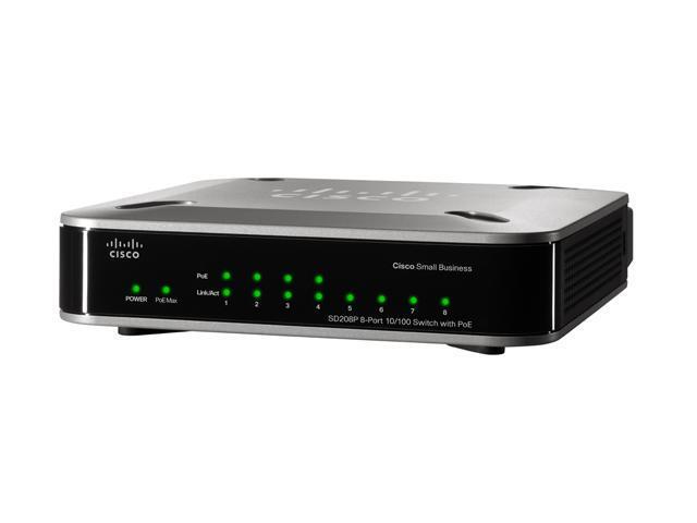 Cisco Small Business SD208P Switch with PoE - Newegg.com