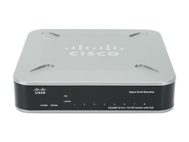 Cisco Small Business SD208P Switch with PoE - Newegg.com