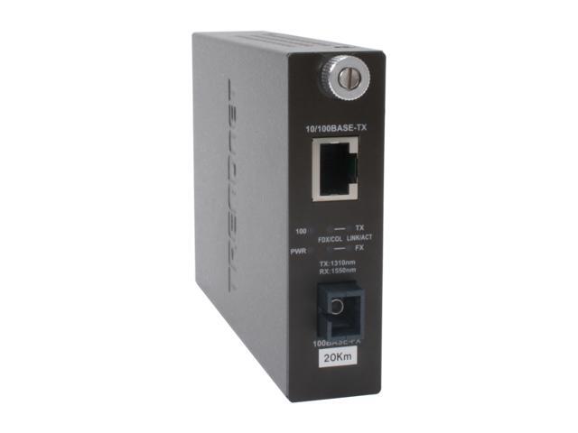 TRENDnet TFC-110S20D5 100Base-TX to 100Base-FX Dual Wavelength Single ...