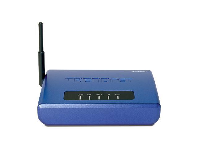 TRENDnet TEW-MP2U Wireless 2-Port Multi-Function USB 2.0 Print Server ...