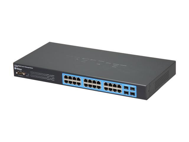 TRENDnet TL2-G244 Managed Layer 2 Gigabit Ethernet Switch. Limited Life ...
