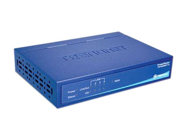 Refurbished: TRENDnet RB-TW100-BRF114 10/100Mbps 4-Port Firewall Router ...