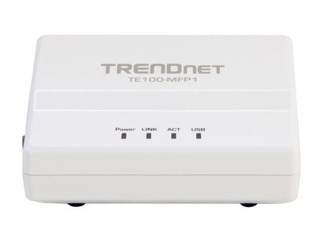 TRENDnet TE100-MFP1 1-Port Multi-Function USB Print Server - Newegg.com