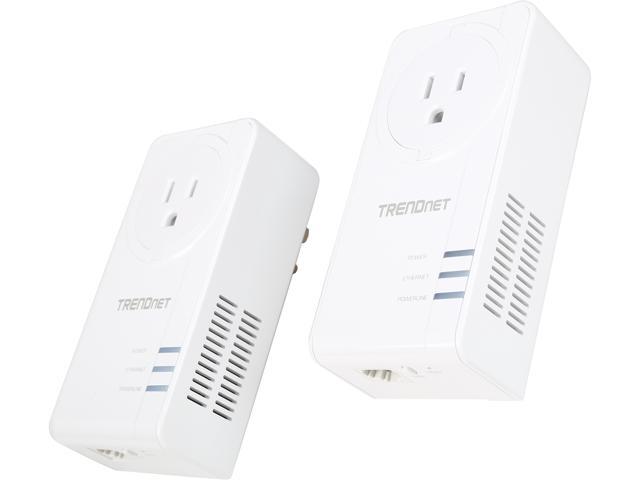 TRENDnet AV2 1200 powerline adapter kit with built-in outlet - Newegg.com