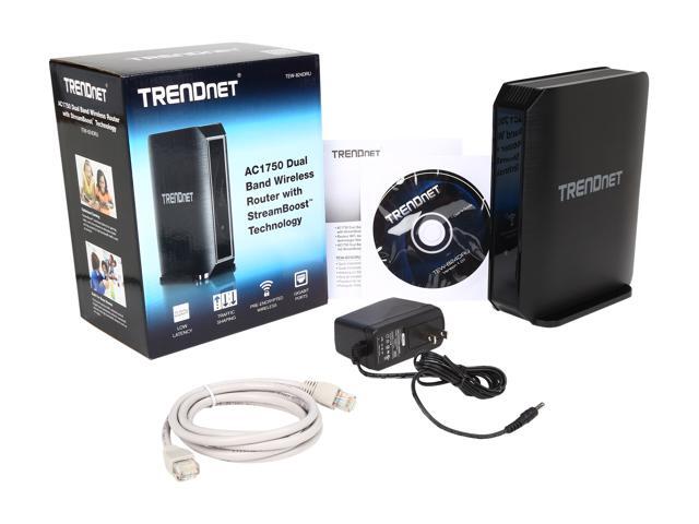 TRENDnet TEW-824DRU AC1750 Dual Band Wireless Router with StreamBoost ...