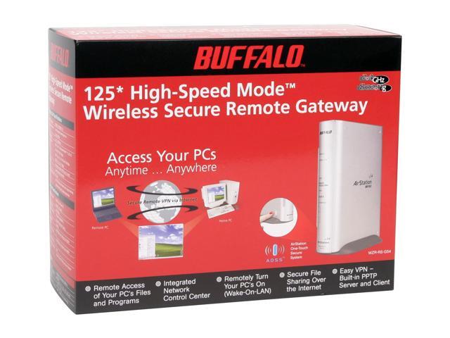 BUFFALO WZR-RS-G54 125 High-Speed Mode Wireless Secure Remote Gateway ...