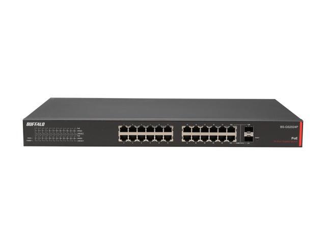 Buffalo BS-GS2024P 24-Port Gigabit Green Ethernet PoE Web Smart Switch ...